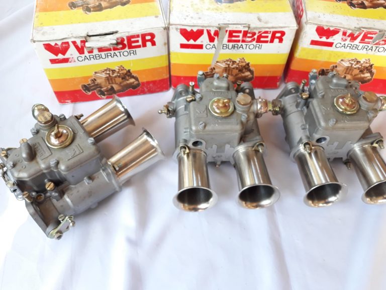 WEBER 42 DCOE 8 TRIPLE SET FOR MASERATI 3500 GT - NEW OLD STOCK - Classic Performance Parts