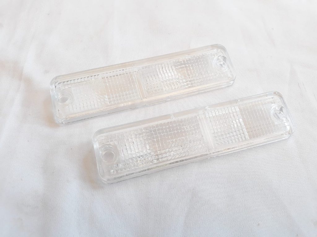 FIAT 128 CL 127 131 132 CLEAR FRONT INDICATOR UNITS LENS ONLY - Classic ...